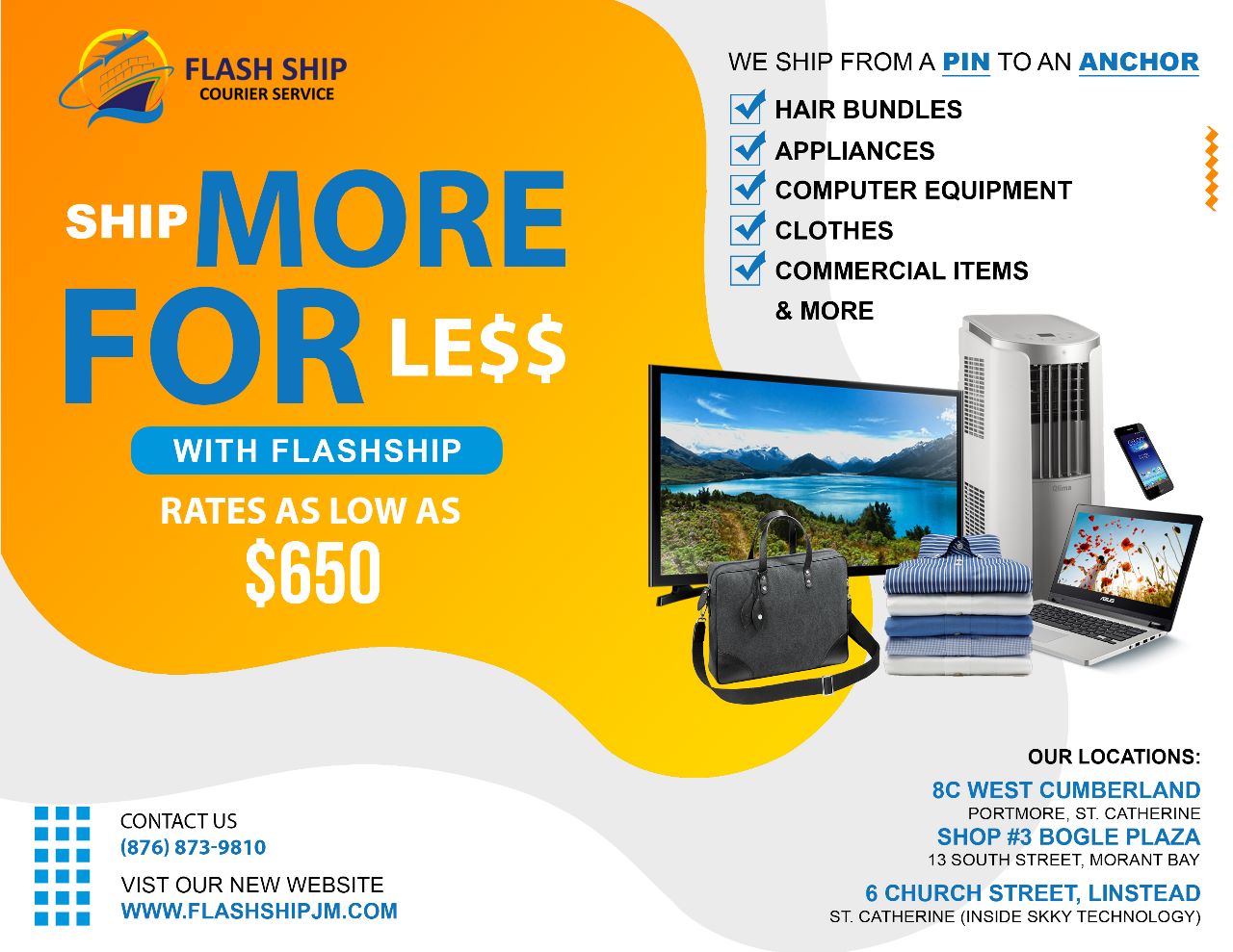 Rates – Flash Ship Courier Services
